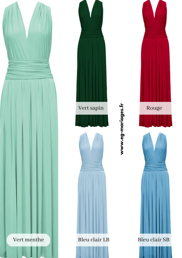 Robe Multi-Positions | Robe de Demoiselle d'Honneur Adaptable
