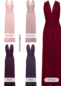Robe Multi-Positions | Robe de Demoiselle d'Honneur Adaptable
